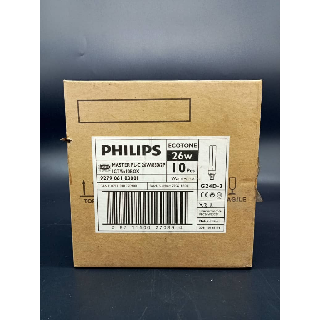 PHILIPS PLC 2 PIN 26W/830/2P #STOCK CLEARANCE #LOCAL STOCK #LELONG ...