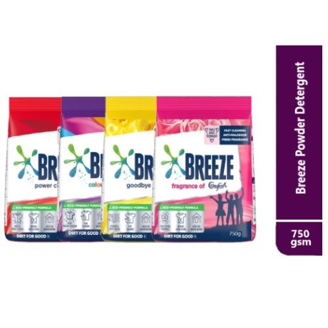 Breeze Detergent Powder 700g / 750g Colour Care / Power Clean ...