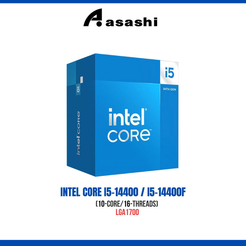 Intel Core i5-14400 / i5-14400F (10-Core/16-Threads) Intel Processor | Intel 14th Gen CPU ...