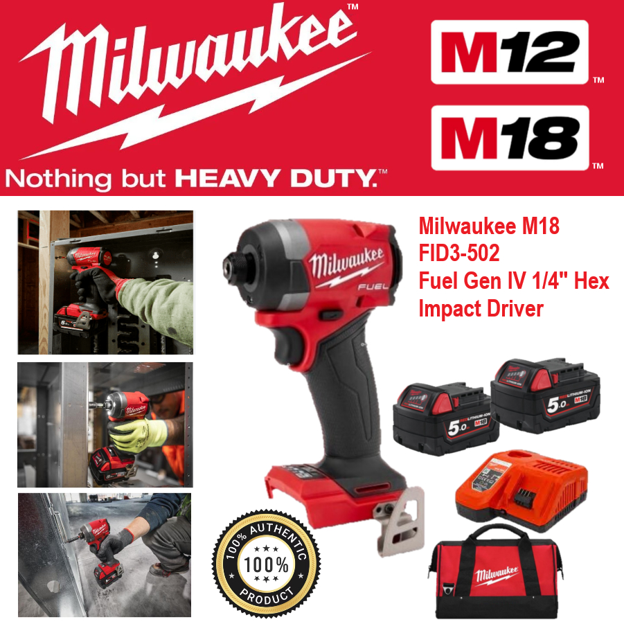 Milwaukee M18 FID3-0 M18 FUEL™ 1/4" Hex Impact Driver | Shopee Malaysia