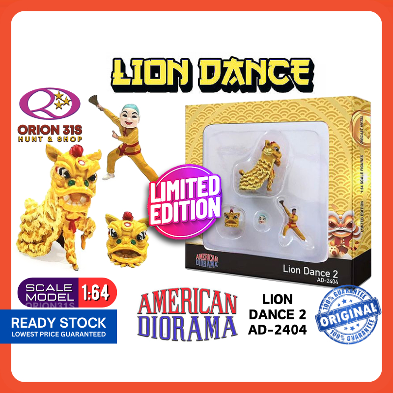 American Diorama Lion Dance 2 AD-2404 Scale Figures Diecast Limited ...
