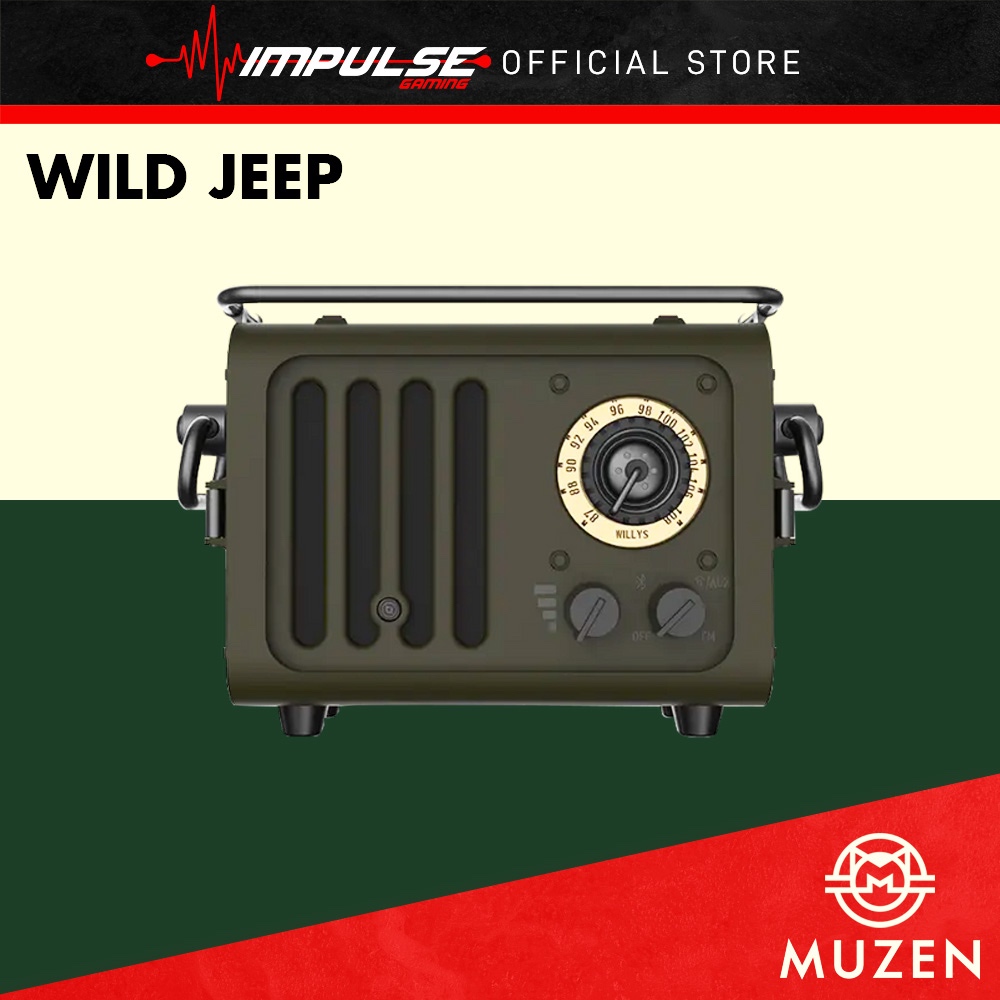 Muzen Radiooo Wild Jeep Radio & Bluetooth Speaker - Green | Shopee Malaysia