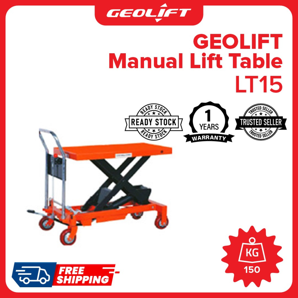 GEOLIFT Manual Lift Table - LT15 | Shopee Malaysia