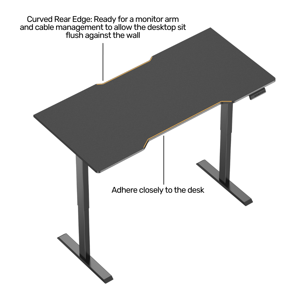(Free Gift) the Aryl™ Premium Single Motor Sit-Stand Desk (1400/1600 x ...