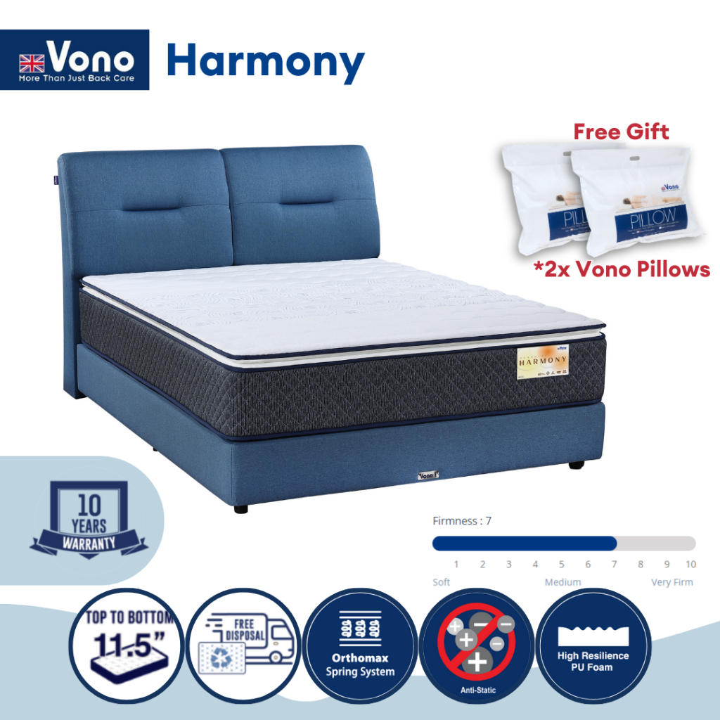 Vono Harmony Mattress (Tilam Vono) | 10 years Warranty | Anti-Static ...