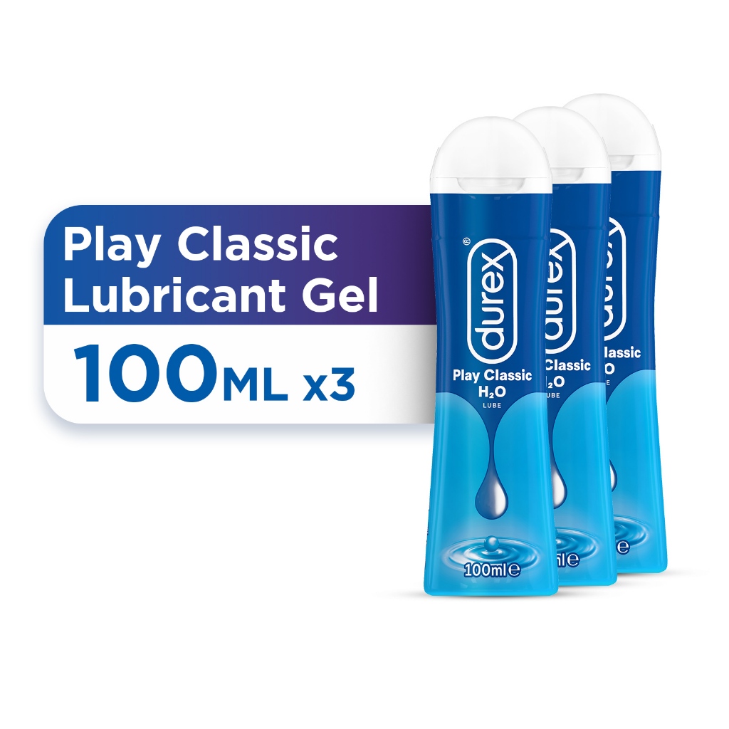 Durex Play Classic Lube Lubricant Gel 100ml x3 [For man & woman ...