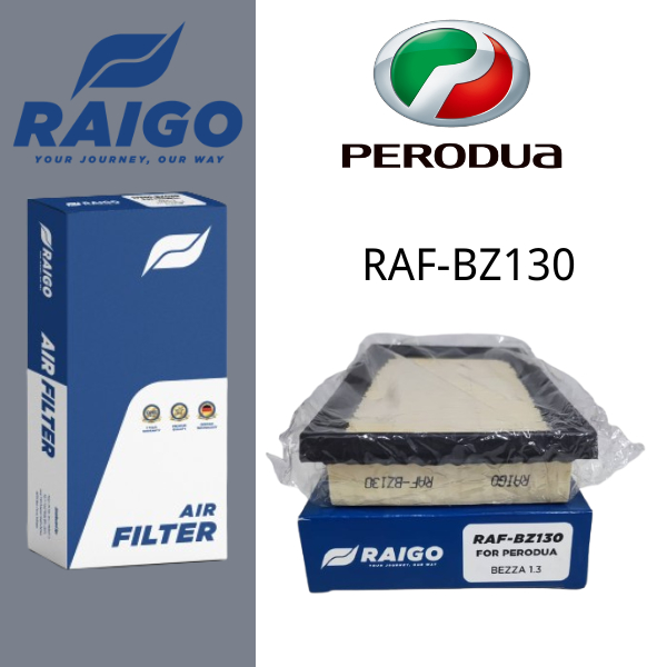 RAF-BZ130 AIR FILTER PERODUA BEZZA 1.3 (DVVT-I) (17801-BZ130) (RAIGO ...