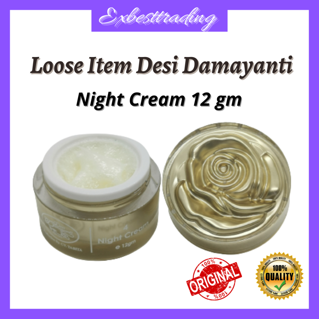 (Ready Stock) Loose item Night Cream / Krim Malam Big Trial Set Desi ...