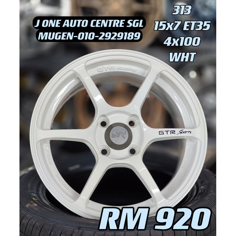 NEW RIM 15 AUTO OPTION GTR FOR MYVI ALZA SAGA BLM VIOS CITY JAZZ ...