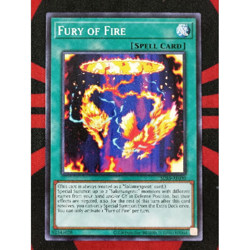 YUGIOH KONAMI SDSS-AE030 Fury of Fire (Common) | Shopee Malaysia