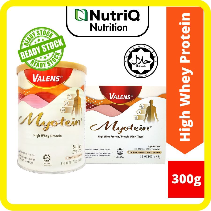 Valens Myotein Concentrate High Whey Protein Powder Milk 300g Halal ...