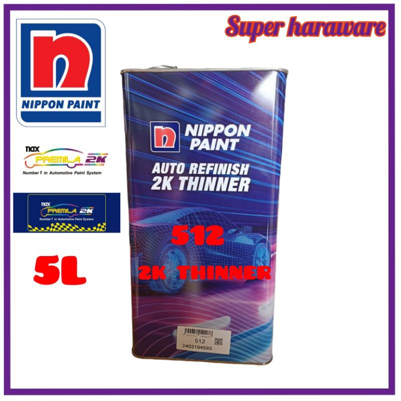 5L Nippon Nax Premila 503 SD 2K Thinner /2K Slow Thinner/Thinner 2K/Thinner/Thinner Cat | Shopee ...