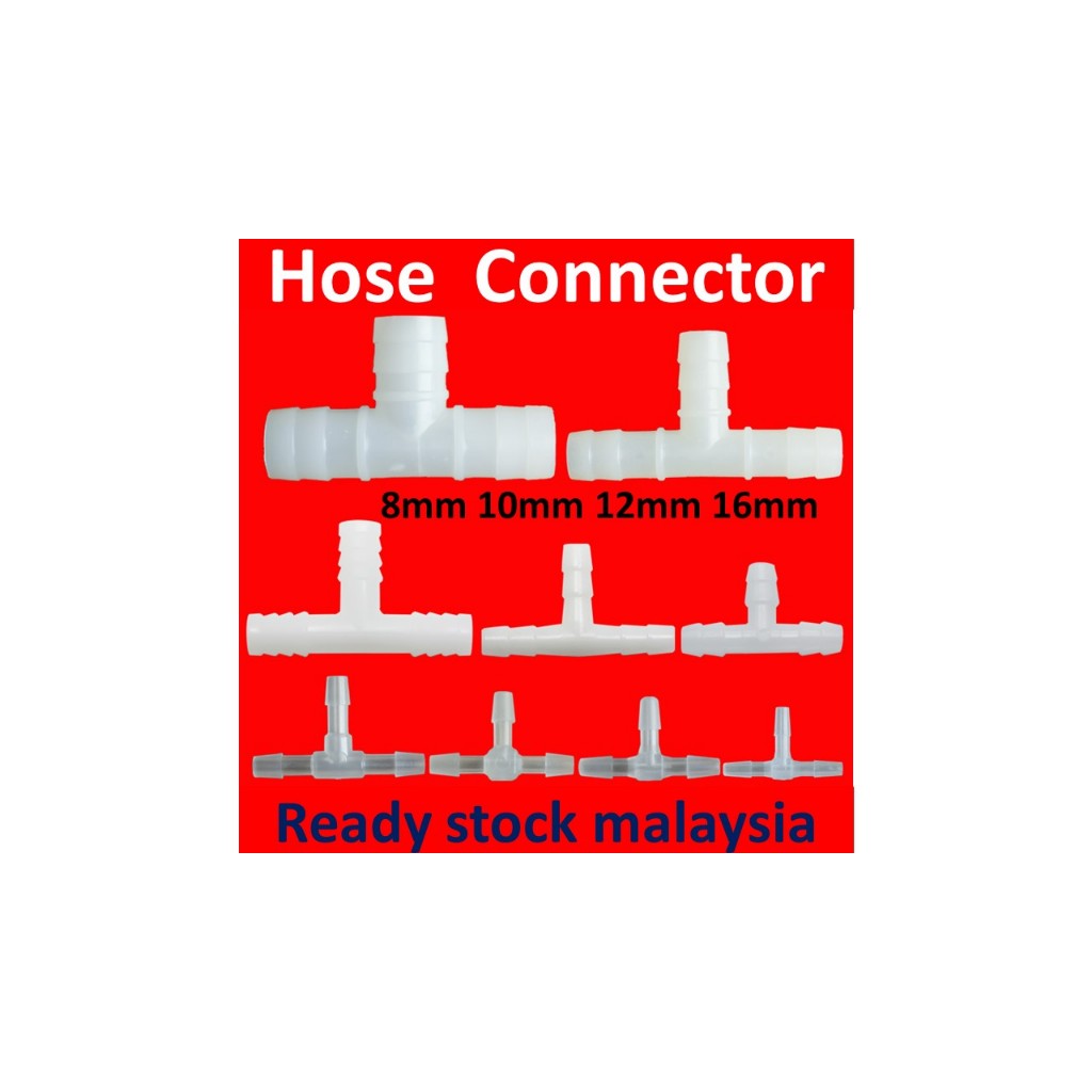 Aquarium PE Tee Connector Tank Adapter Air Pump Hose Pagoda Joints ...