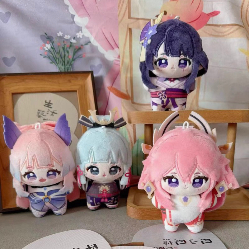 [New] Genshin Impact Fanmade 10cm Character Skrunkly Plush Kokomi Ayaka ...