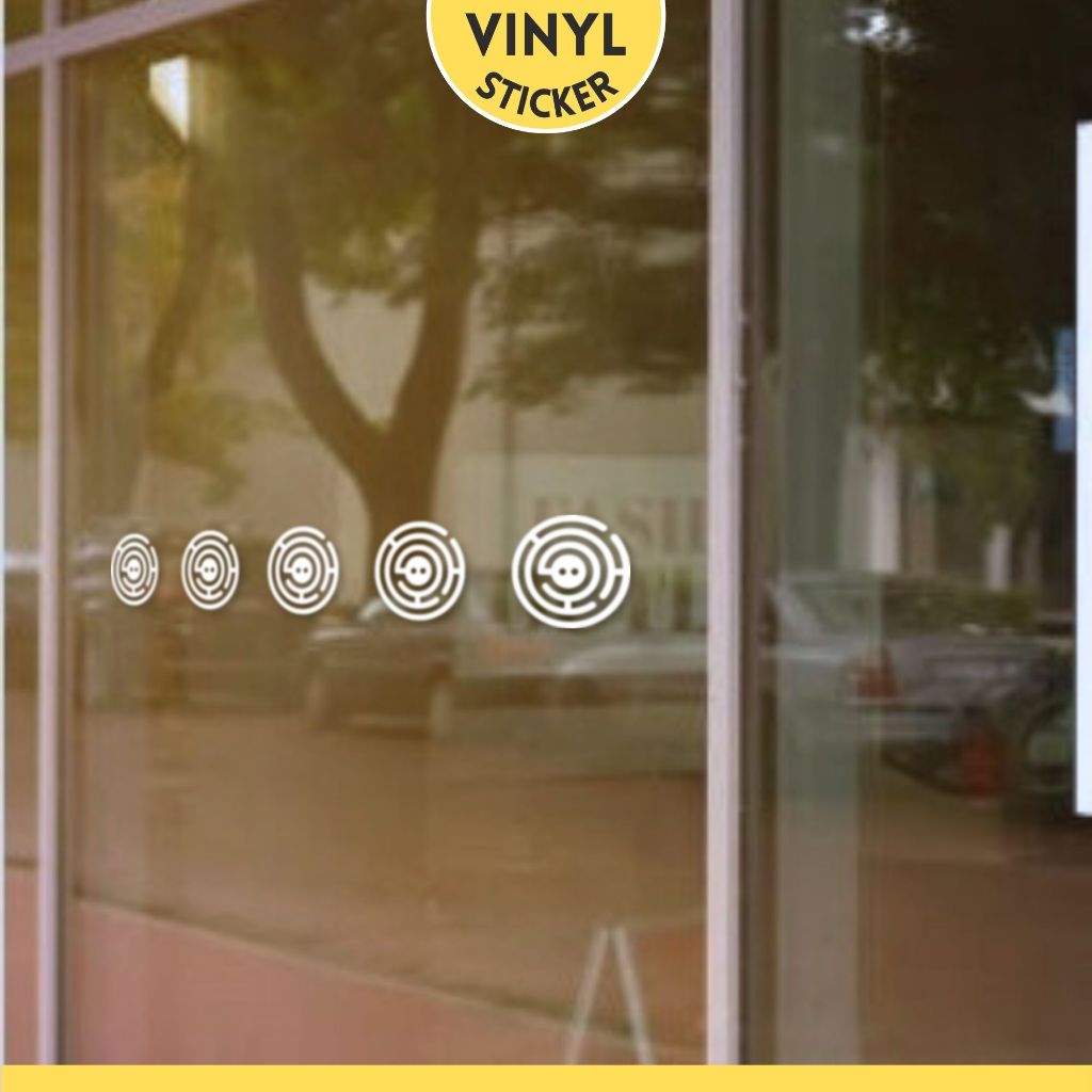 Maze Type Middle Line Vinyl Decal Sticker for Shop (Die-cutting) ML-05 ...