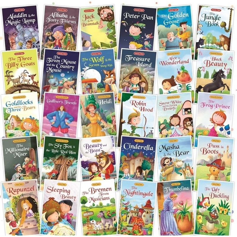Set of 30 Classic Tales, Favourite & Fairy Tales Story Books | English Short Stories English ...