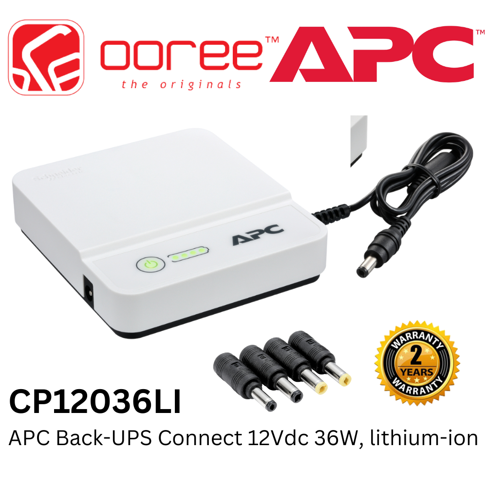 APC CP12036LI BACKUP UPS CONNECT 12VDC 36W, LITHIUM-ION / CP12010LI-UK ...