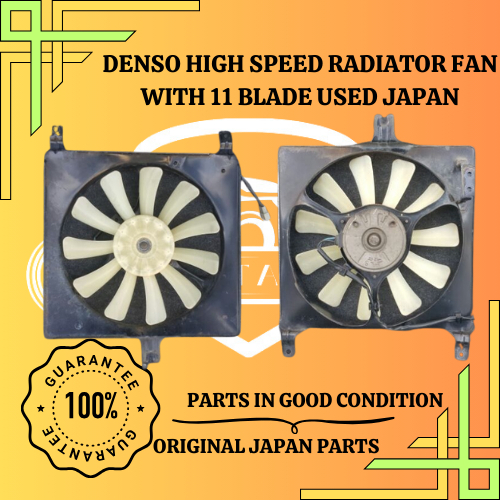DENSO HIGH SPEED RADIATOR FAN WITH 11 BLADE USED JAPAN#DENSO HIGH SPEED ...