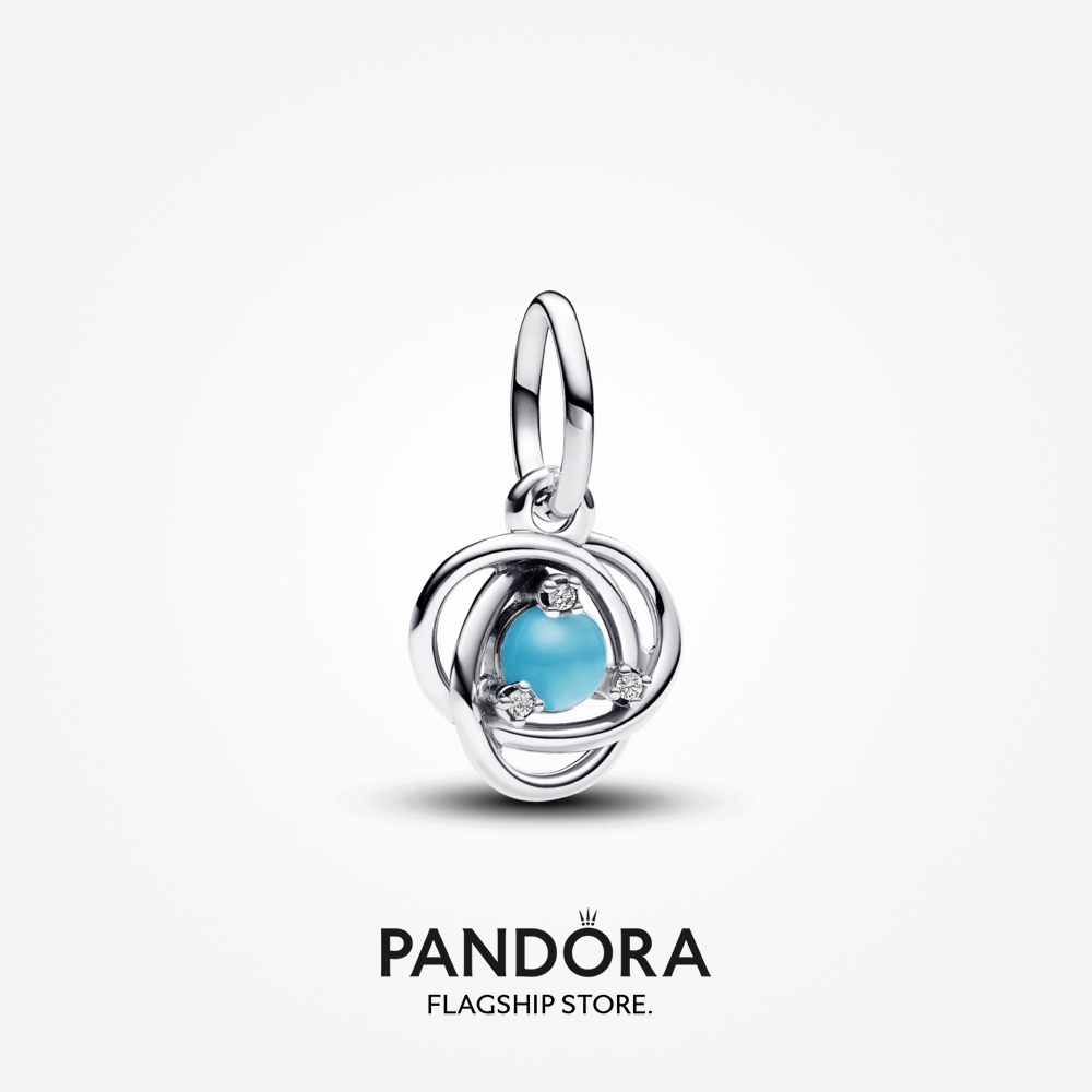 Pandora Turquoise Blue Eternity Circle Dangle Charm | Shopee Malaysia
