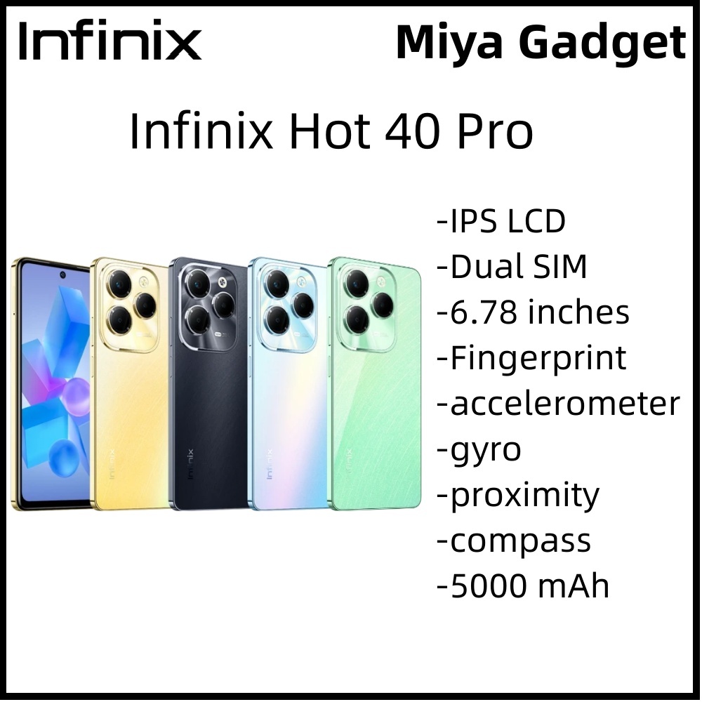 Infinix Hot 40 Pro / Hot 40i / Smart 8 pro Original New With 1 Year ...
