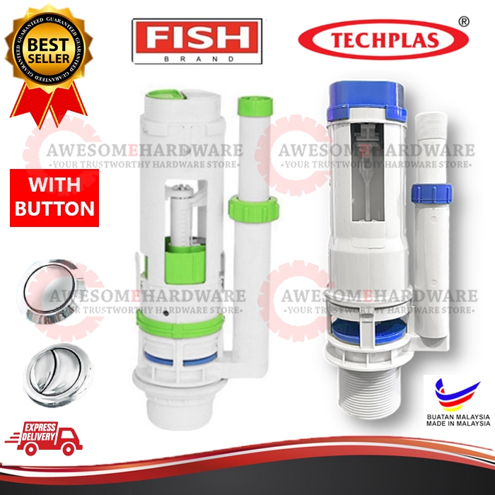 (WITH 38MM BUTTON) TECHPLAS S200 S300/FISH CJOV 3007 3009 TOILET ...