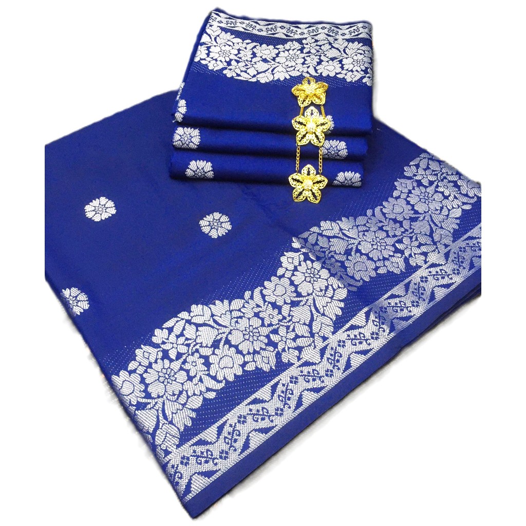 * #S7A01 * SONGKET BUNGA JASMINE SINGLE SIDE BORDER BESAR 7'INCH - 4 ...