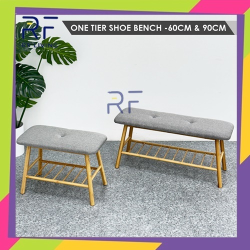 RF Living Shoe Rack with Seat Bench Fabric Sofa Stool Home Stool ...