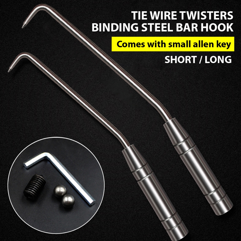 Long Short Steel 360 Rotation Silver Tie Wire Twisters Binding Steel ...