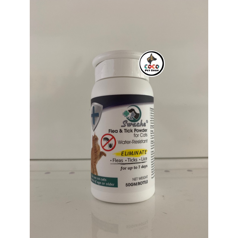 Swache Flea & Tick Powder for Cats | Serbuk Hilang Kutu Kucing (50g ...