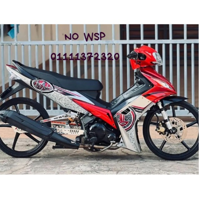 COVERSET YAMAHA LC 135 V1 DESIGN BATIK MERAH & BIRU / LC V1 BATMAN ...