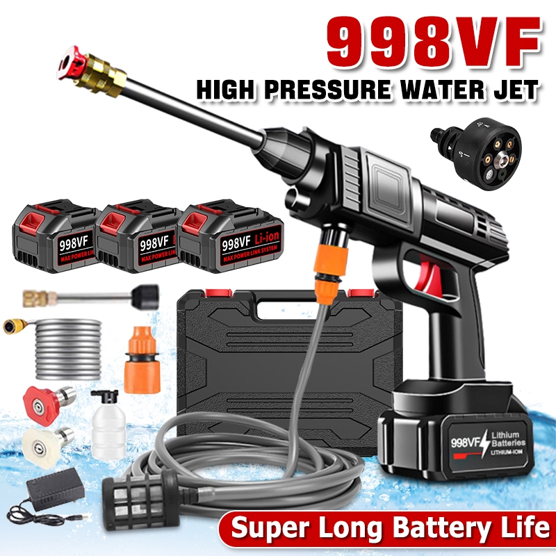 Coreless Water Jet 998Vf Lithium Battery High Pressure Cleaner Portable ...
