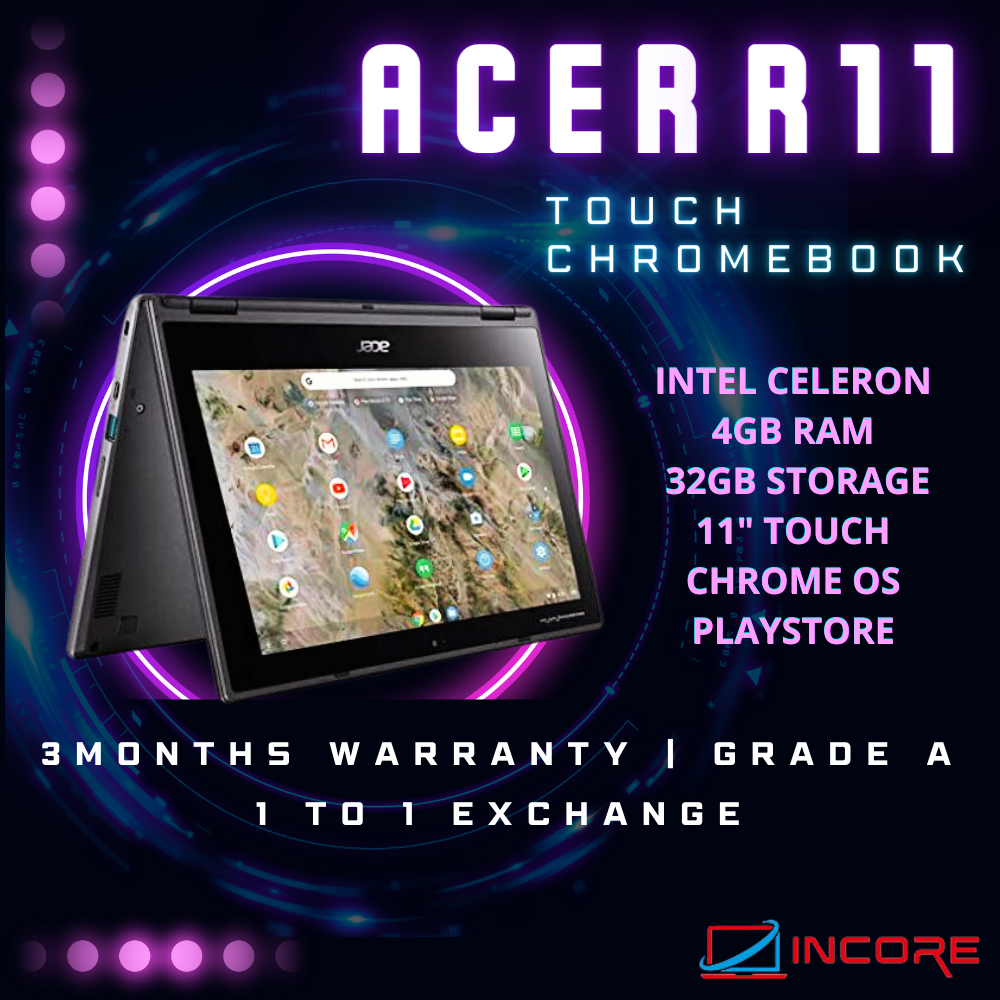 (Grade A) Acer R11 R721 Touch Screen Flip Chromebook - Intel N3060 4GB ...
