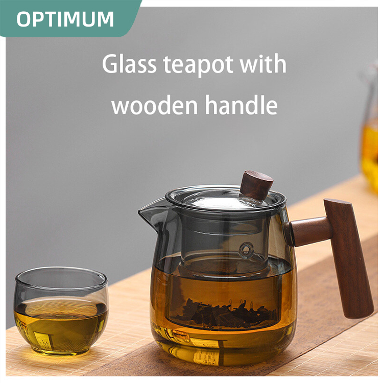 OPTIMUM -20 to120℃ Borosilicate glass teapot Teapot Set Teabloom ...