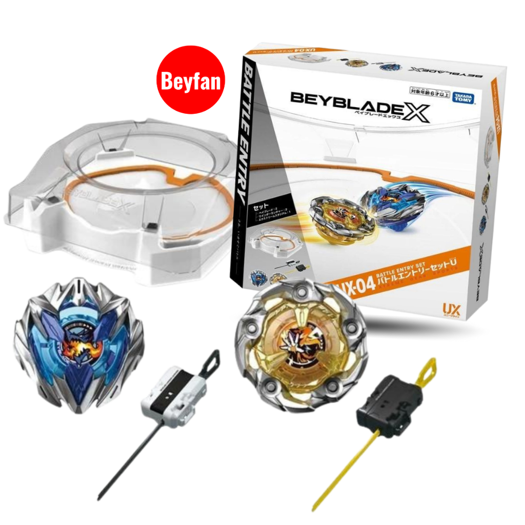 [BEYFAN] UX-04 Battle Entry Set U | Takara Tomy Beyblade X Unique Line Releases | Shopee Malaysia