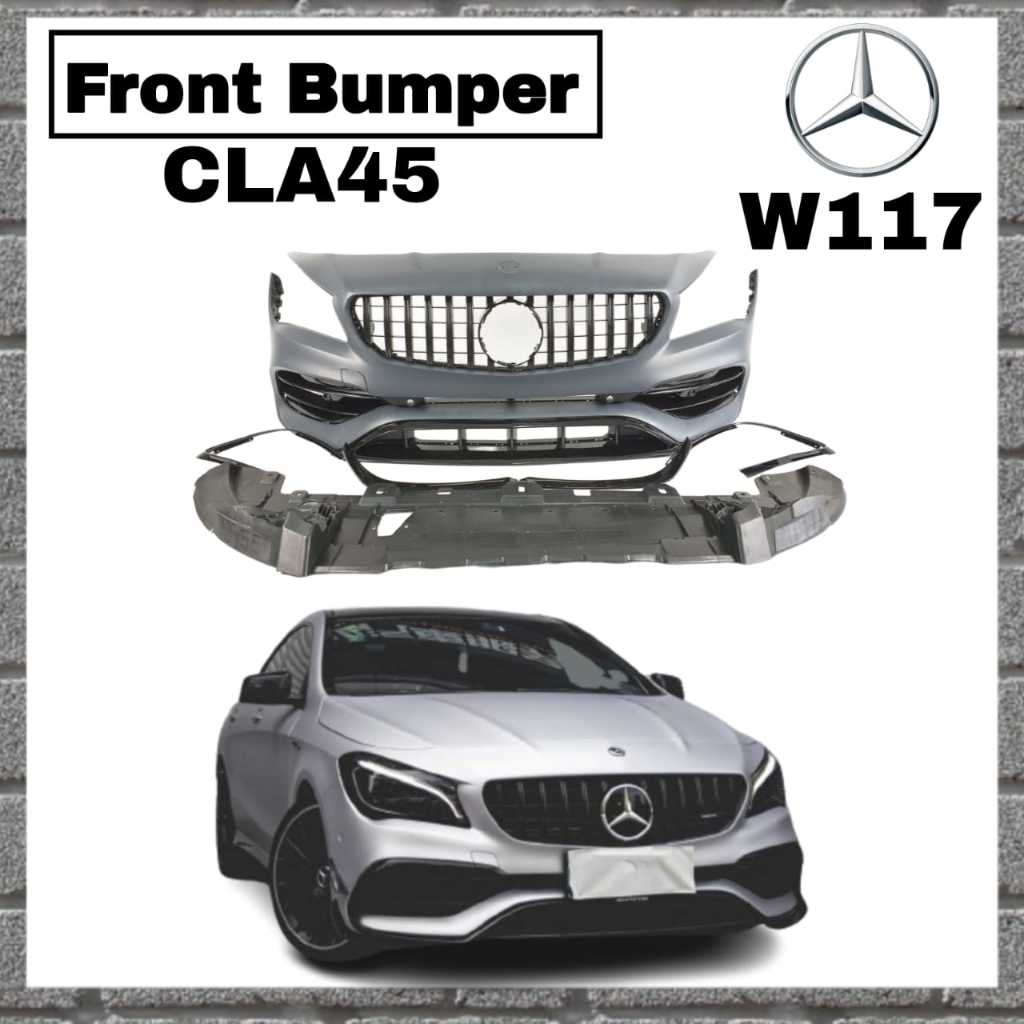 Mercedes Benz W117 CLA45 Bodykit Convert Set PP Material | Shopee Malaysia