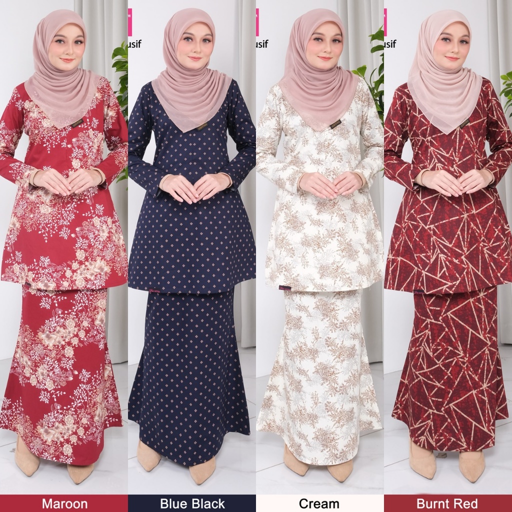 DHIA COTTON Baju Kurung Moden Riau Eksklusif (Size XS - 4XL) | Shopee ...