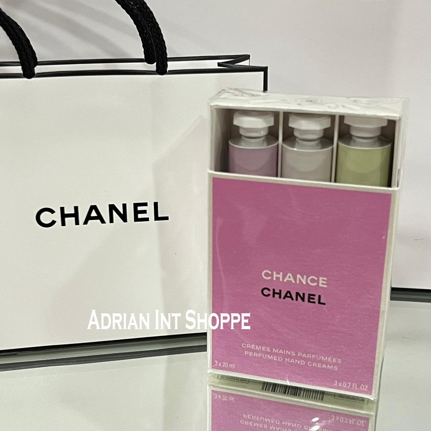 Authentic CHANCE CHANEL Perfumed Hand Creams 3 X 20ml | Shopee Malaysia