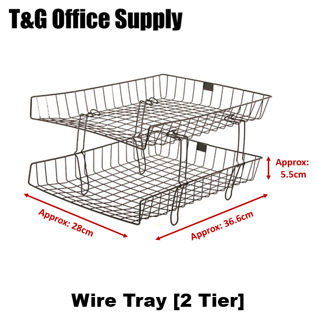 Wire Tray Document [2 Tier] / 2 Tier Metal Document Wire Tray ...