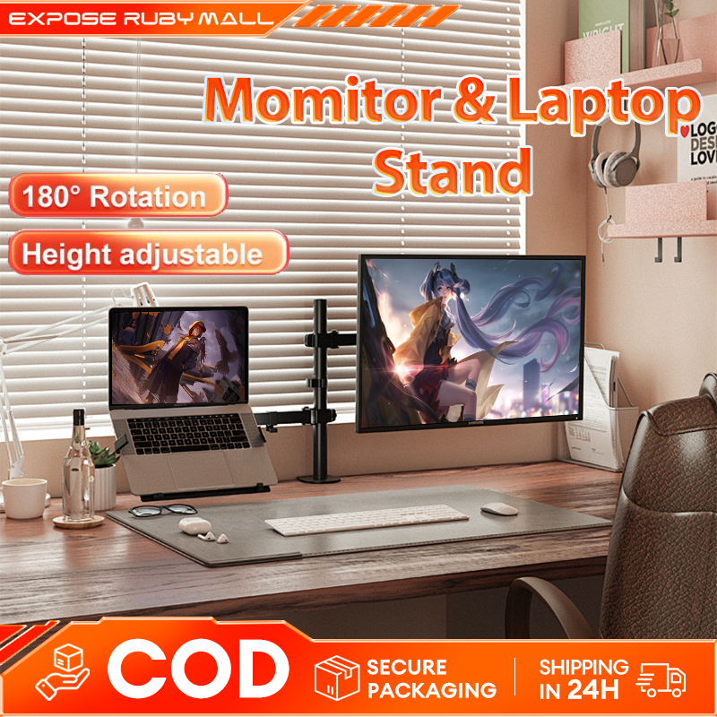 Monitor Stand Monitor Arm 2 In 1 Monitor & Laptop Stand 13 to 32 inch ...