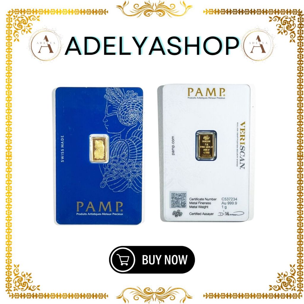 PAMP Suisse 1 gram Gold Bar (Veriscan®) with Assay Certificate | Shopee ...