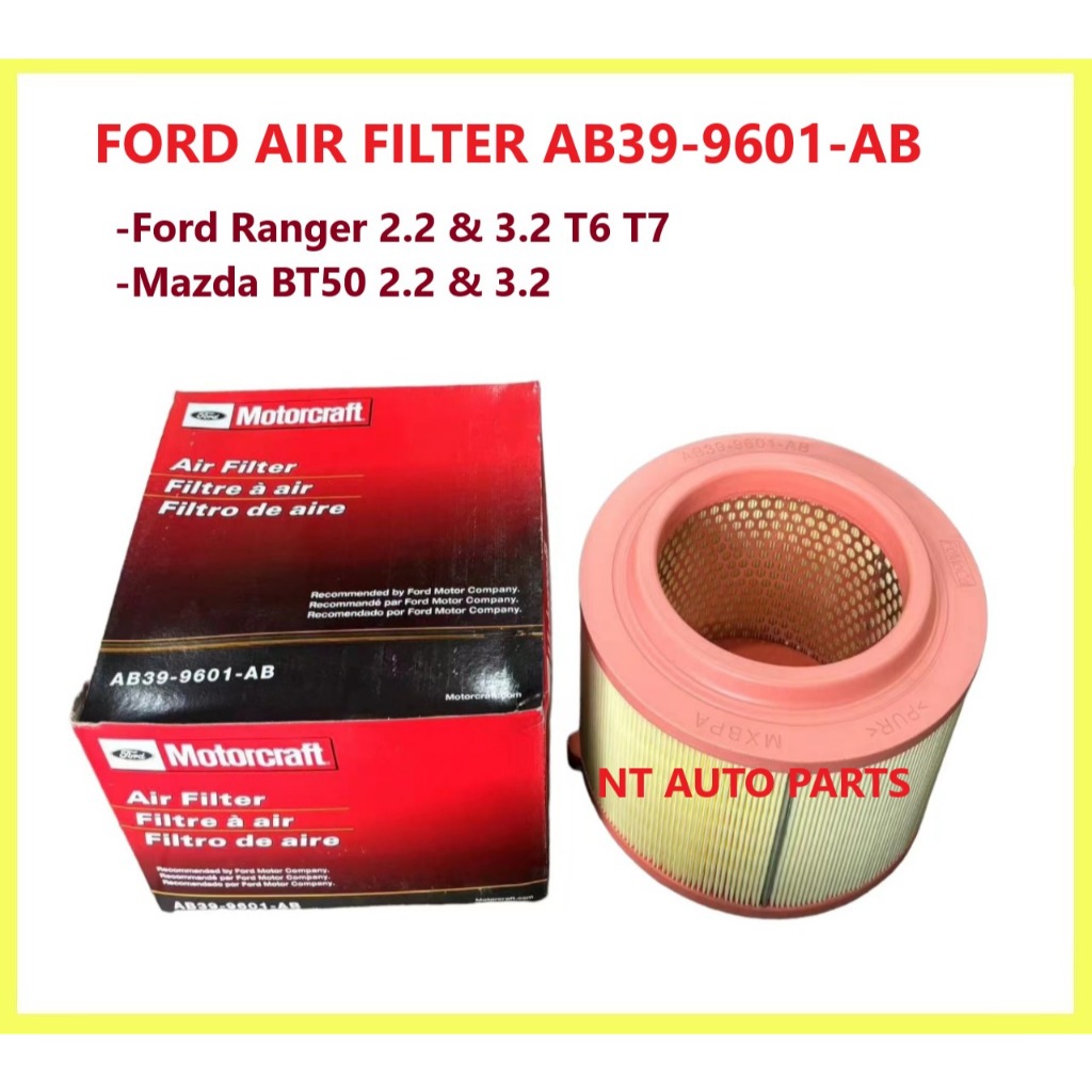 Original Ford Engine Air Filter for Ranger 2.2 2.5 3.2 T6 T7 2012 Mazda BT50 ( AB3J 9601 AD ...
