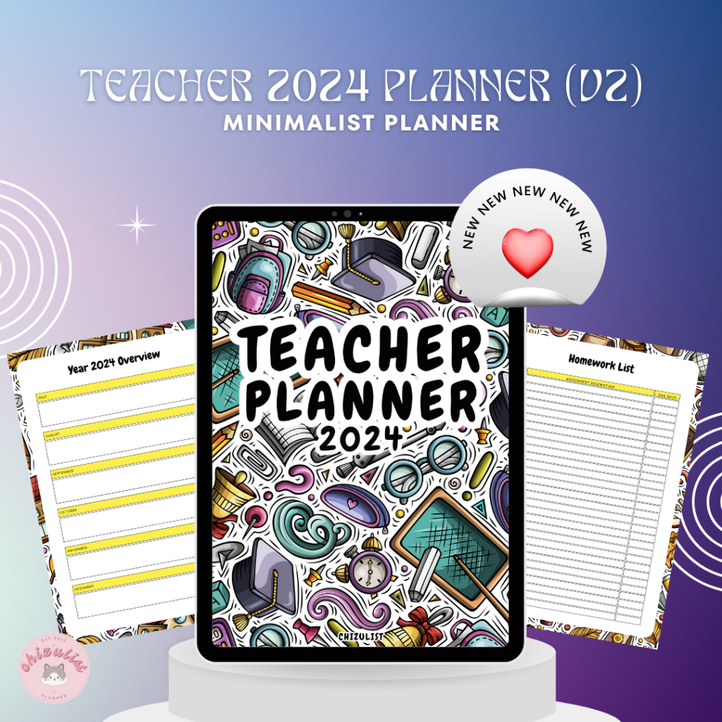 [PDF] DIGITAL PLANNER | 2024 TEACHER PLANNER VERSION 2 | DOODLES ...