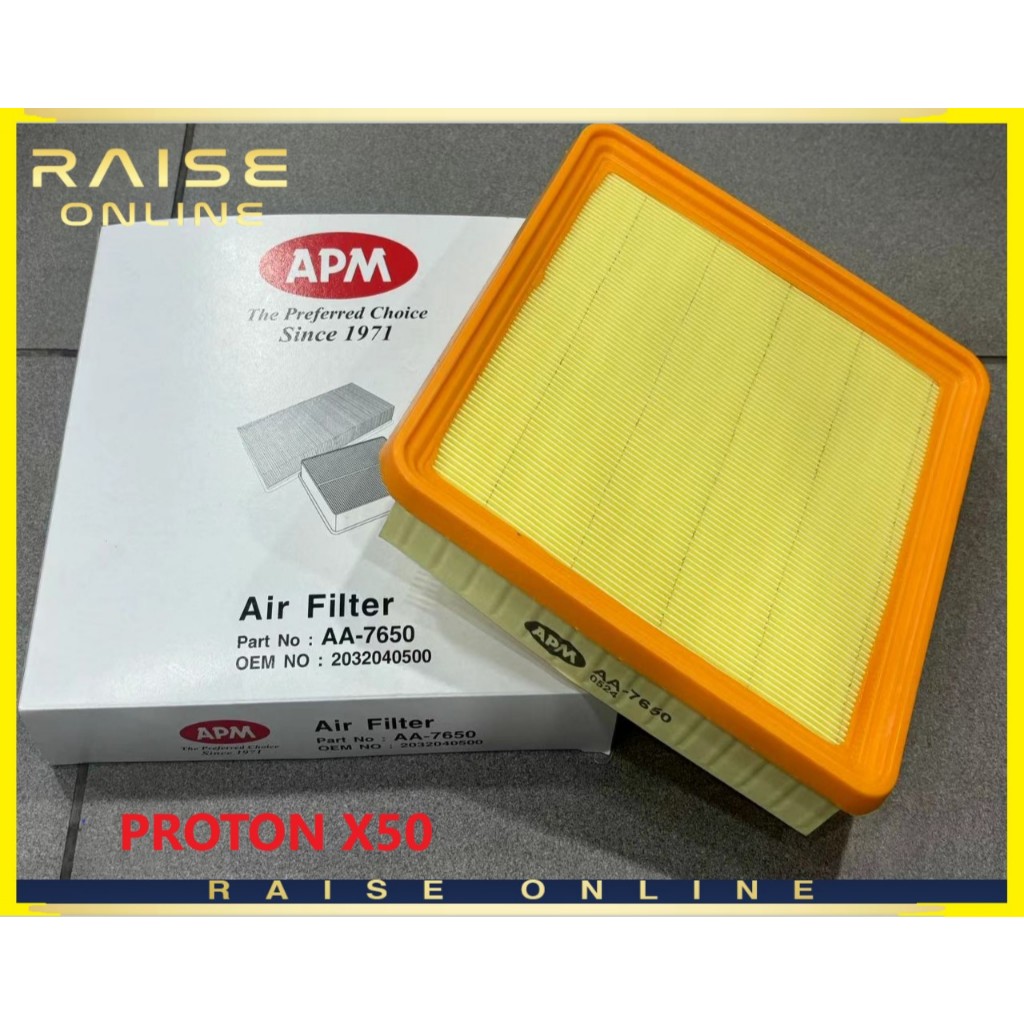100 % ORIGINAL APM AIR FILTER AA-7650 PROTON X50 | Shopee Malaysia
