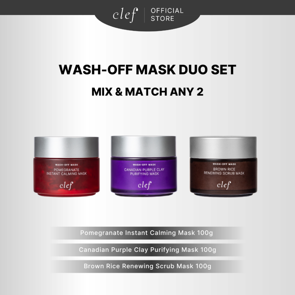 [MIX & MATCH] CLEF Wash-Off Masks | Claming Mask | Purifying Mask ...