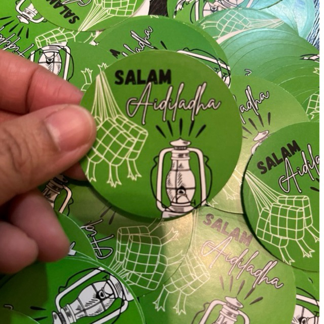 5cm sticker Eid adha, hari raya aidiladha hari raya haji 15pcs | Shopee ...
