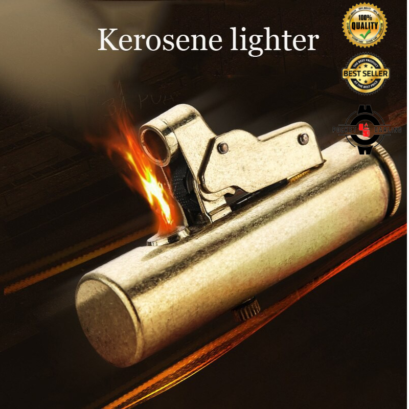 Handmade Lighter Retro Lighter Coal Pure Brass LT-0159 | Shopee Malaysia