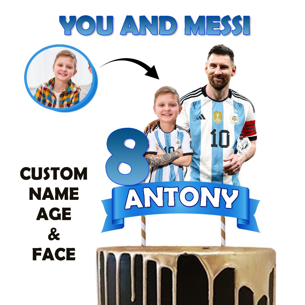 MESSI CAKE TOPPER / DIGITAL CAKE TOPPER | Shopee Malaysia