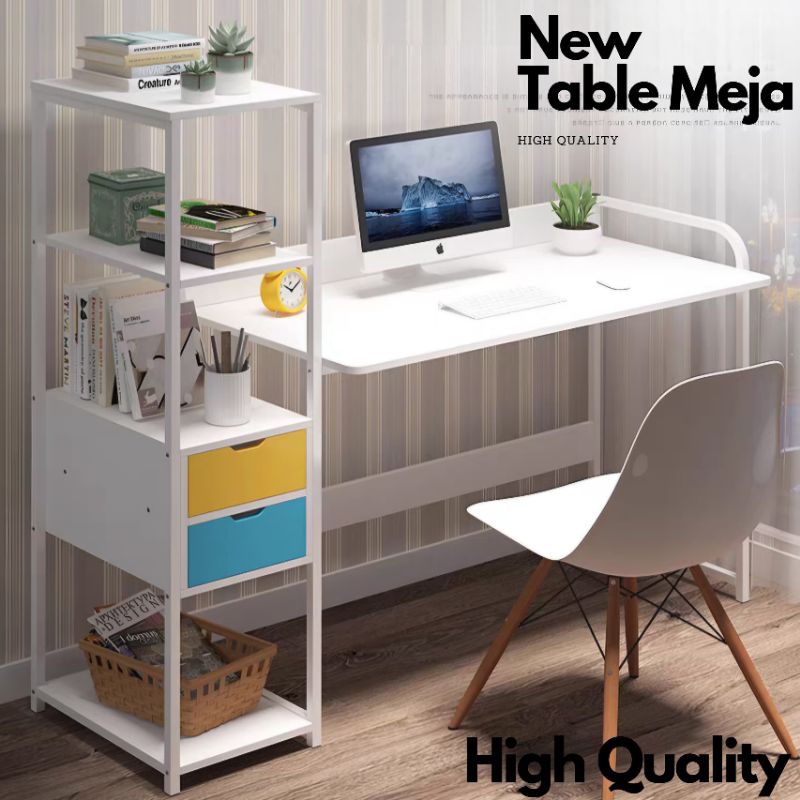 [Local Stock] 120CM Meja belajar Computer Study Table With Side ...
