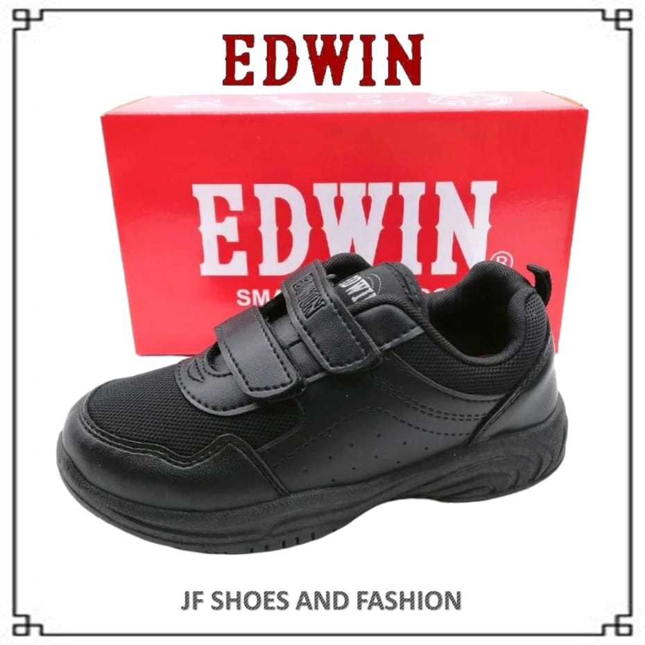 EDWIN BLACK PRIMARY SCHOOL SHOES DOUBLE STRAP | Kasut Sekolah Rendah ...