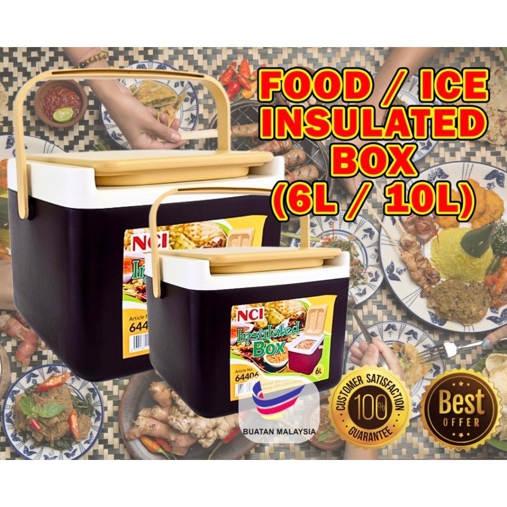 NCI 64406 6L / 64410 10L Heavy Duty Insulated Ice Box Container Bekas ...